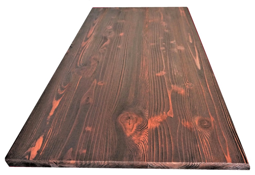 Rustic Wooden Dining Table top 52"x 25"x 1.5" Mahogany colors - Rustic ...