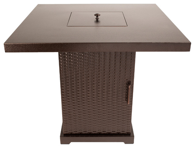Warren Gas Fire Pit Table - Tropical - Fire Pits - by GHP GROUP, INC ...