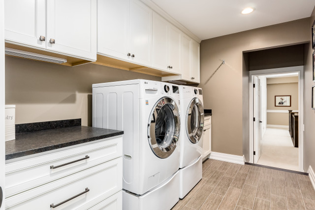 2 story great room was create to make walk in clost - Traditional ...