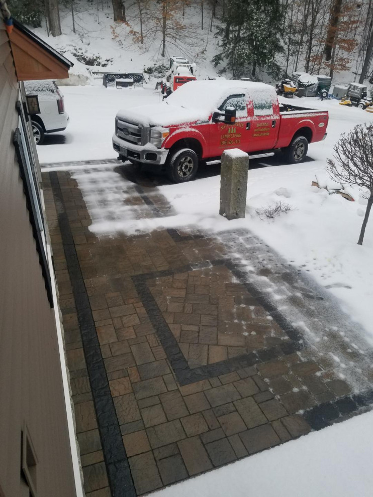 Techo-Bloc heated Permeable Pavers installed in New Hampshire ...