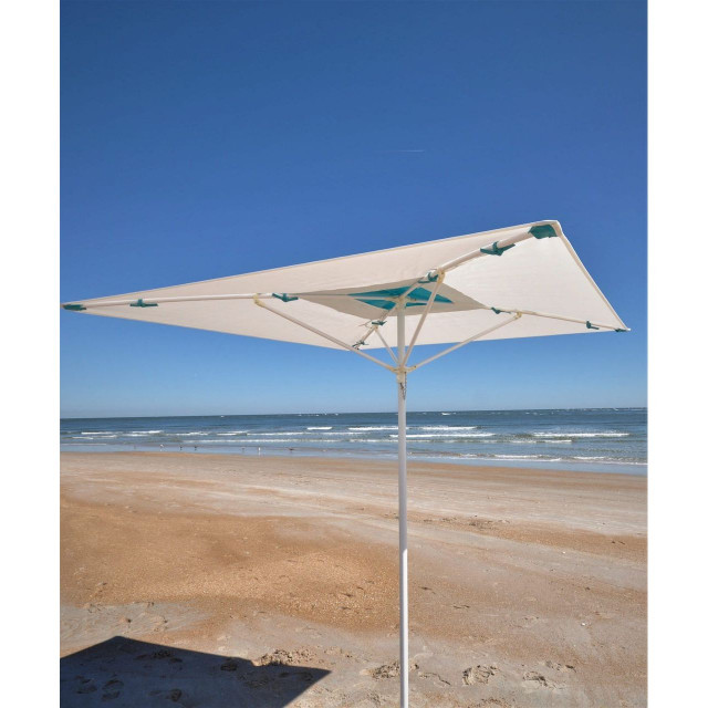Latitude 4 Rib .750 9' Square Market Umbrella, Medium Tweed ...