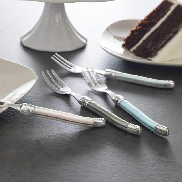 French Home Laguiole Cake Forks, 4-Piece Set, Mother of Pearl ...