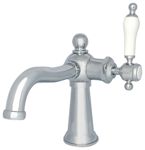 Kingston Brass Nautical Single-Handle Bathroom Faucet With Push Pop-Up ...