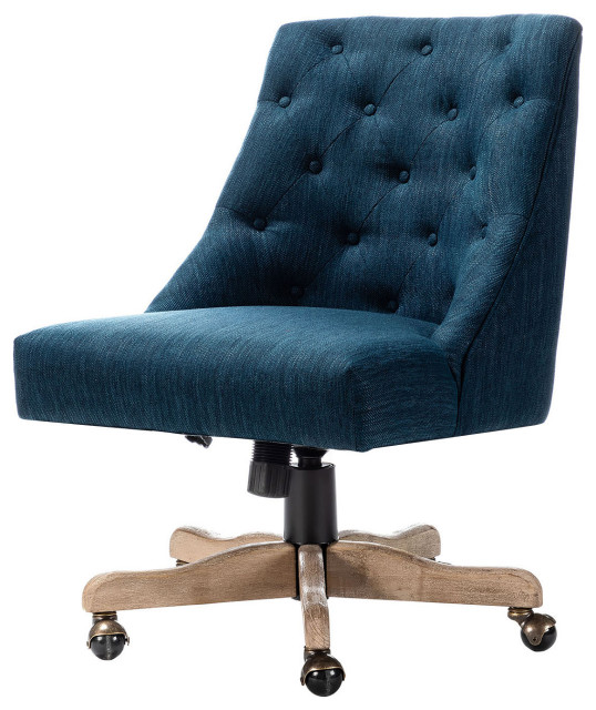 Swivel Task Chair With Tufted Back - Transitional - Office Chairs - by ...