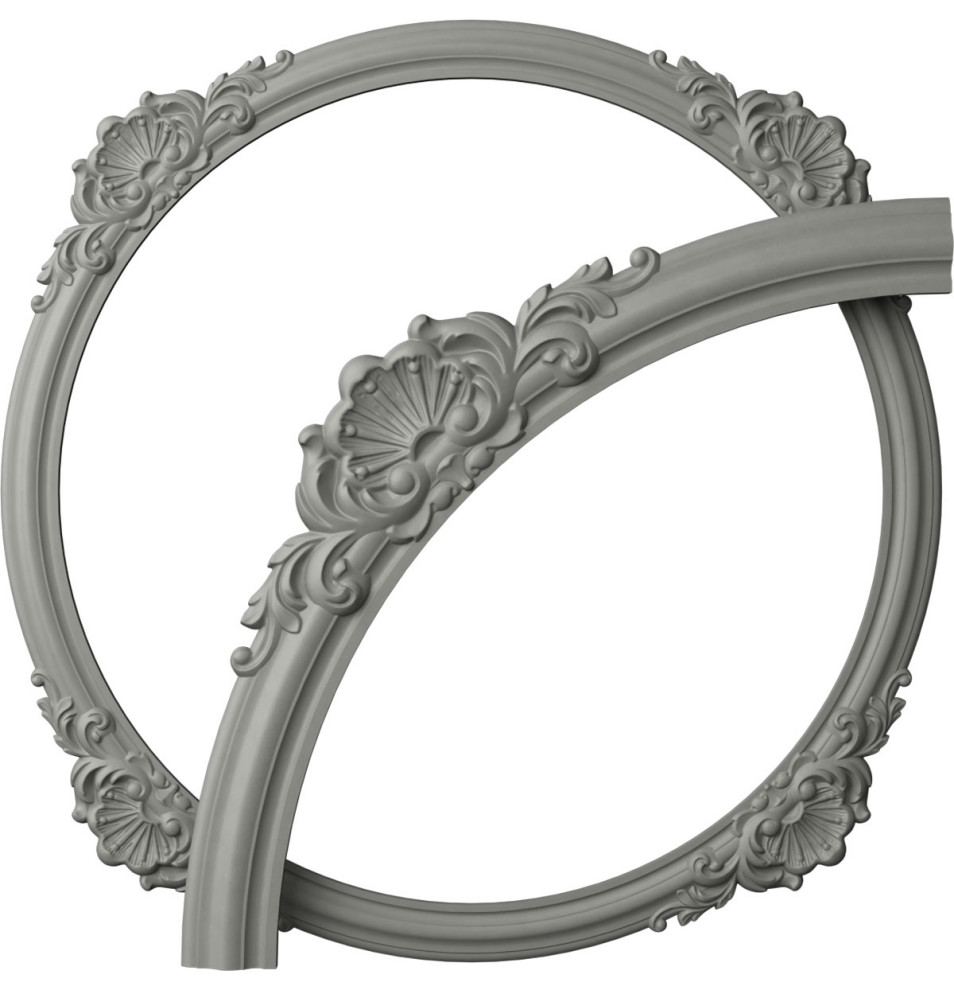 40 5/8"OD x 35 1/2"ID x 2 5/8"W x 7/8"P Shell Ceiling Ring Kit ...