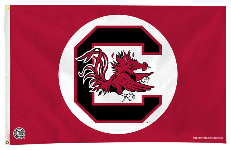 University of South Carolina, 3'x5' NCAA Polyester Flag - Traditional ...