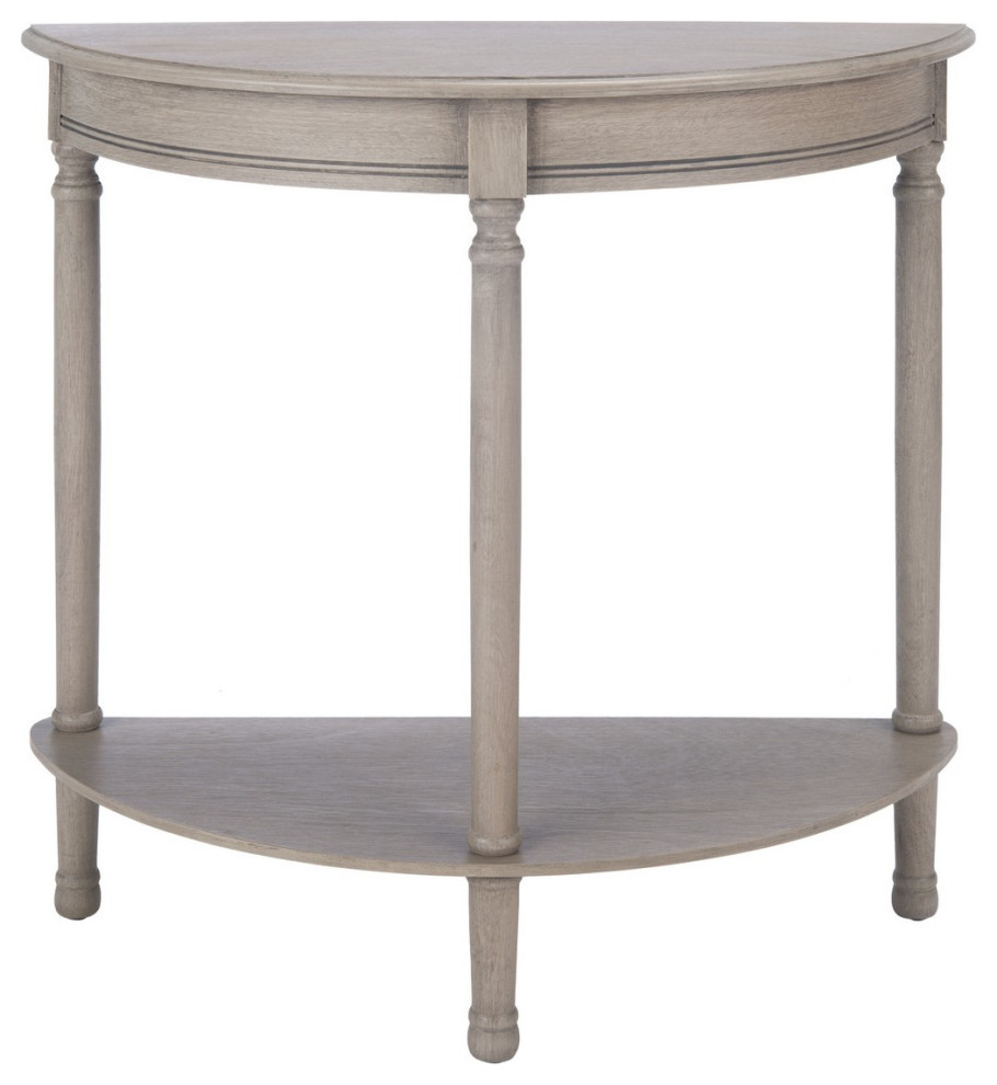 Clara Half Round Console Table Greige - French Country - Console Tables ...