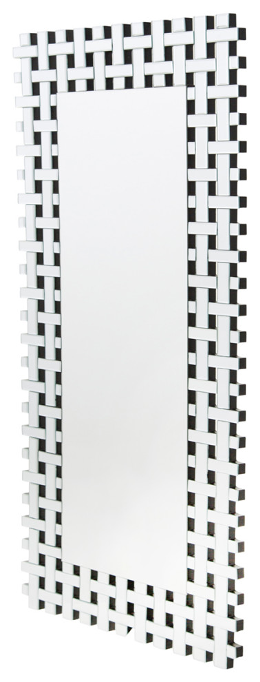 Montreal 63" Rectangular Geometric Wall Mirror - Wall Mirrors - by ...
