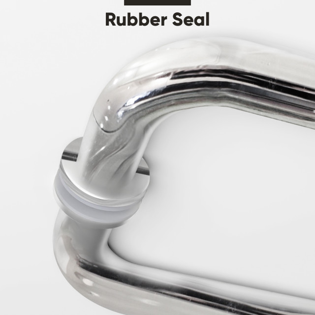 8" Back To Back 'C' Pull Handle - Transitional - Shower Doors - by Fab ...