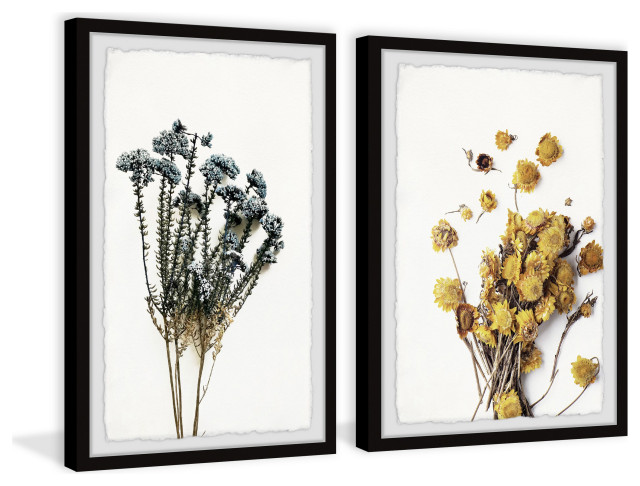 Dandelion Flower Diptych, 32"x24" - Contemporary - Wall Accents - by ...