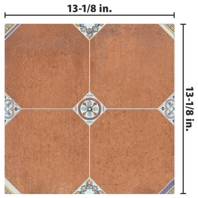 Manises D̩cor Cuero Ceramic Floor and Wall Tile Sample - Contemporary ...