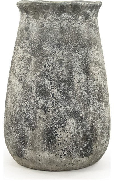 Distressed Stoneware Vase, Large - Farmhouse - Vases - by HedgeApple ...