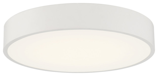 Como LED Flush Mount, White - Modern - Flush-mount Ceiling Lighting ...