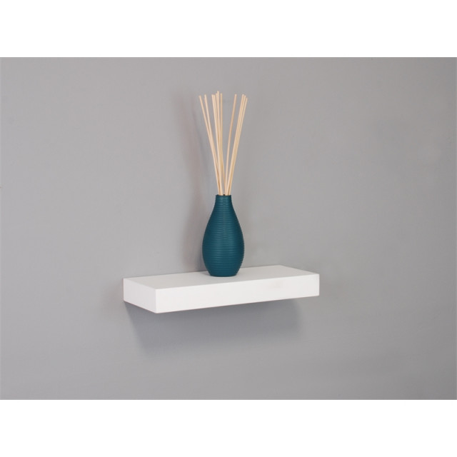 kieragrace Stockholm Floating Wall Shelf White 12inch Engineered Wood Modern - Transitional ...