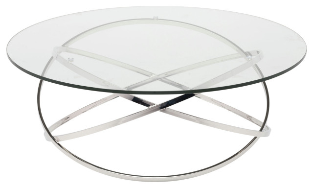 Corel Silver Metal Coffee Table - Contemporary - Coffee Tables - by ...