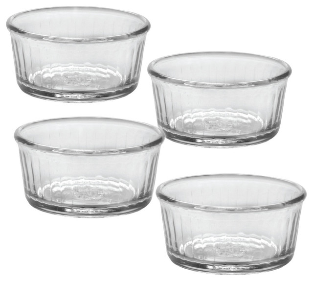 Duralex Glass 3.5 Inch Ramekin, Set of 4 - Contemporary - Ramekins And ...