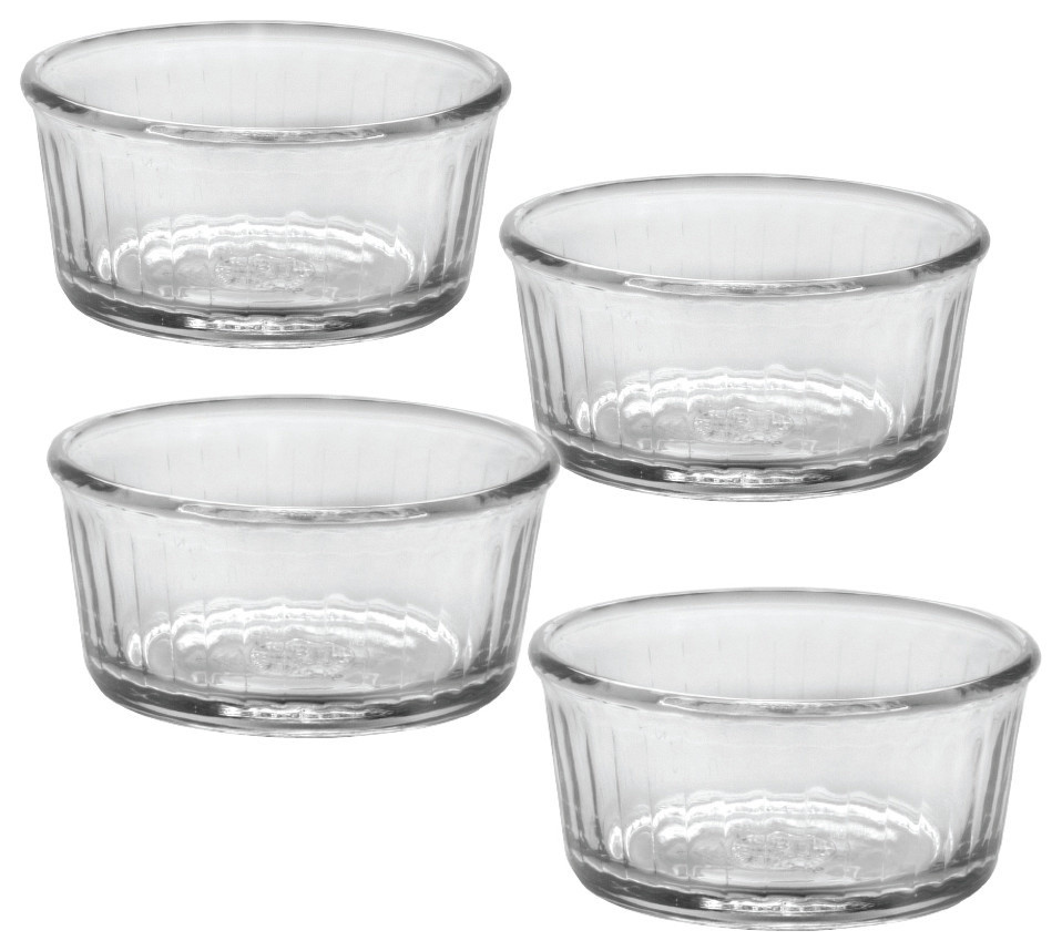 Duralex Glass 3.5 Inch Ramekin, Set of 4 - Contemporary - Ramekins And ...