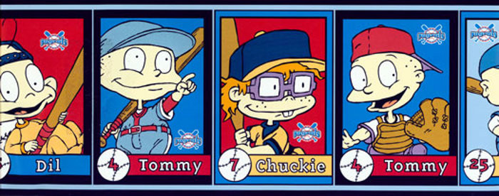 Rugrats Baseball Wallpaper Border - Contemporary - Kids Wall Decor - by ...