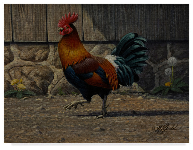 Wilhelm Goebel 'Bantam Rooster' Canvas Art, 19"x14" - Farmhouse ...