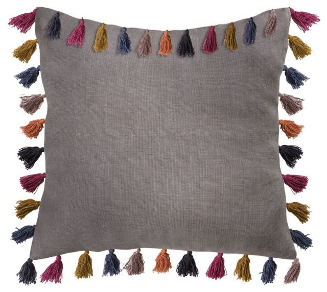 Malham Crest - 2020 Inch Pillow-Flint Finish - Pillows - 2499-BEL ...