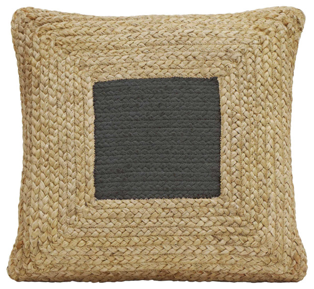 Blank Mind Black Square Accent Pillow - Beach Style - Decorative ...