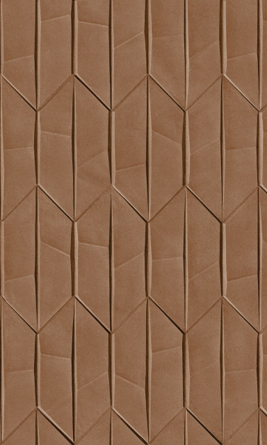 Folded Paperlike Geometric Textured Wallpaper, Double Roll ...