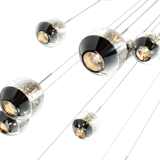 Perrier 12 Light Multi Light Pendant With Chrome Finish - Contemporary ...