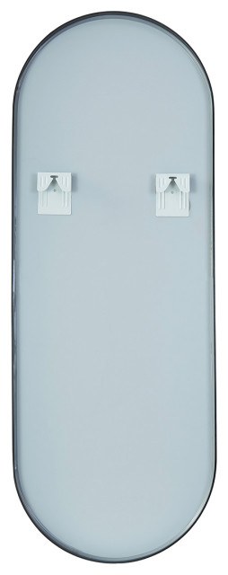 Vinnova Luarca 18 in. W x 48 in. H Oval Metal Wall Mirror ...