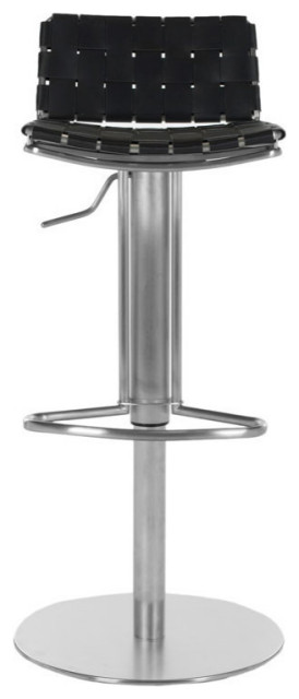 Jules Gas Lift Bar Stool, Black, Set of 2 - Contemporary - Bar Stools ...