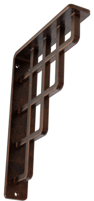 Diane Wrought Iron Bracket, 1 1/2"Wx5 1/2"Dx8"H - Transitional ...