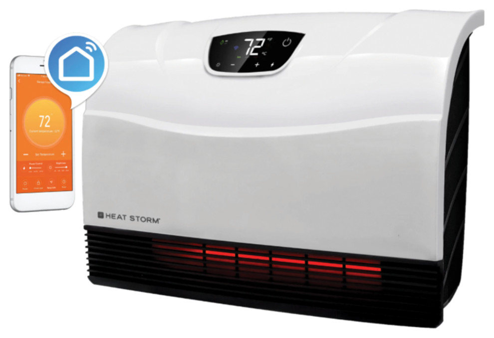 Heat Storm 1500 Watt Infrared WiFi enabled, wall mount electric space ...