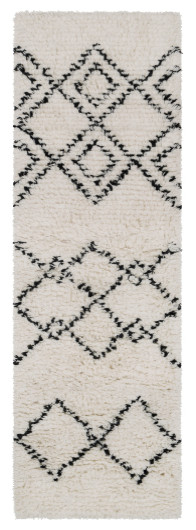 Surya Sherpa SHP-8002 5'x7'6" Rug, Black/Cream - Scandinavian - Area ...