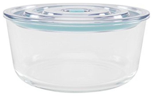 Click Clack Glass Round Cook and Store 3.2 Quart Covered Container ...