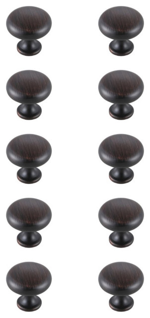 Cadon 1.2" Diameter Oil-Rubbed Bronze Mushroom Knob Multipack, Set of ...