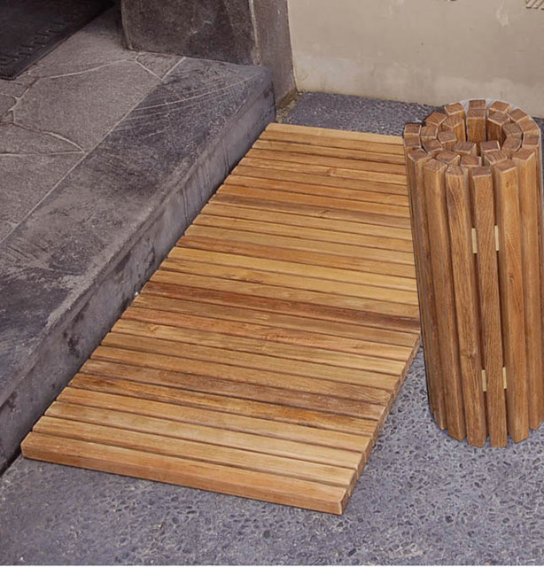 Teak Folding Shower Mat - Craftsman - Bath Mats - by Classic Patio Inc ...