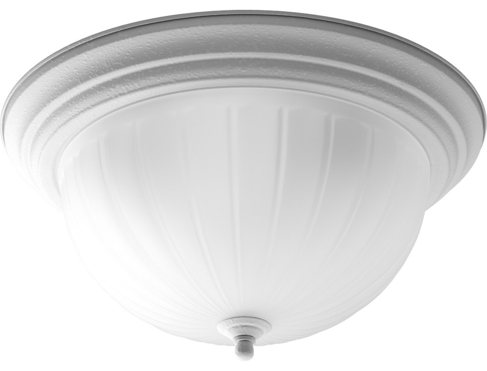 3-Light Close-To-Ceiling Fixture - Traditional - Flush-mount Ceiling ...