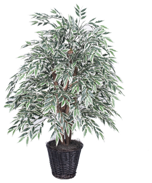 Vickerman TXX1340 4' Artificial Variegated Smilax Extra Full Bush ...