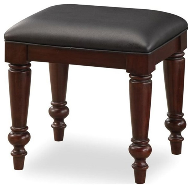 Catania Modern / Contemporary Wood Vanity Bench in Brown Finish ...