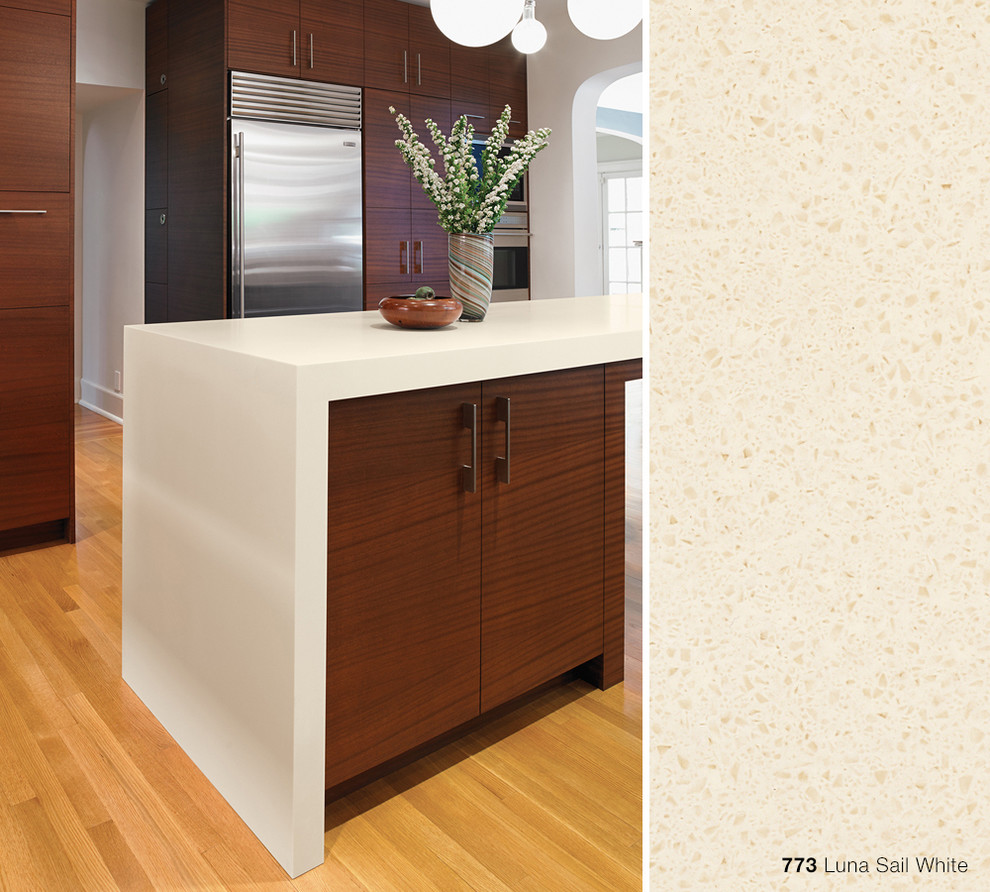 773 Luna Sail White Formica® Solid Surfacing - Contemporary - Kitchen ...