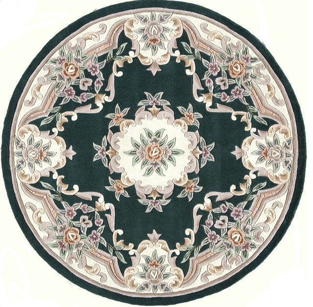 New Aubusson, 6'round - Victorian - Area Rugs - by Rugs America | Houzz