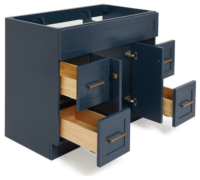 Ariel Hamlet 42" Sink Bath Vanity Base Midnight Blue - Transitional ...