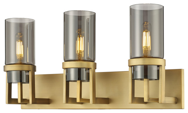 Utopia 3 Light 8" Bath Vanity Light - Transitional - Bathroom Vanity ...