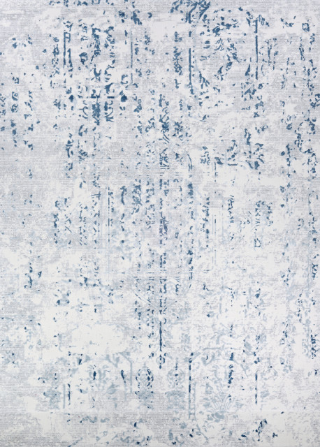 Couristan Calinda Kingsbury Steel Blue-Ivory Rug 9'2"x12'5 ...