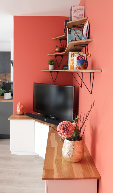 Villejuif - Un meuble télé sur-mesure pour un joli salon - Modern ...