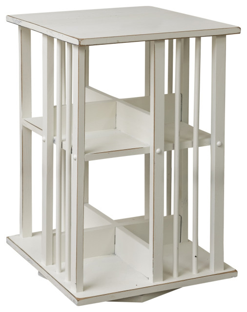 Primitive Pine 2 Tier Lazy Susan Bookshelf - Modern - Pantry And ...