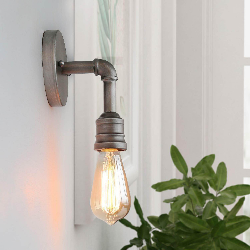 LNC 1-Light Water Pipe Wall Sconce Wall Lamp Industrial Sconces Wall ...