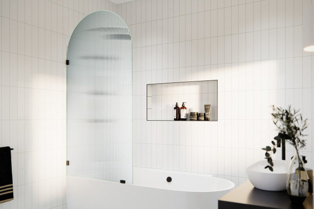 Bathtub Single Fixed Panels - Contemporary - Shower Doors - by Glass ...