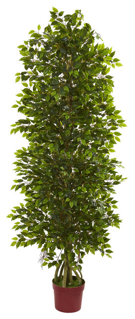 6' Four Tier Mini Ficus Artificial Tree UV Resistant - Contemporary ...