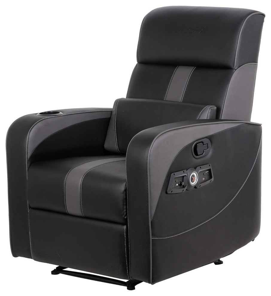 Recliner Gaming Chair, Bluetooth Audio, Headrest Speakers, Footrest ...