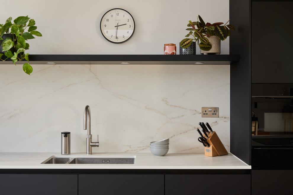 Modern Monochrome Kitchen Beckenham - Modern - Kitchen - London - by ...